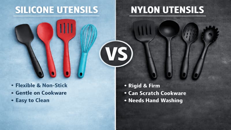 Silicone vs. Nylon Cooking Utensils: A Detailed Comparison